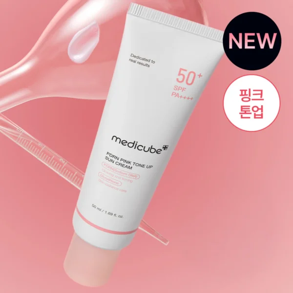 Medicube PDRN Pink Tone Up Sun Cream-(50ml) - Real Cosmetics